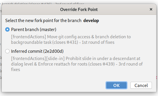 Add support for overriding fork points directly from the plugin · Issue #307 · VirtusLab/git ...