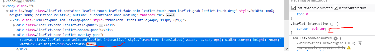 Pointer Cursor Not Applied When Using Canvas While Delete Mode · Issue 765 · Geoman Ioleaflet
