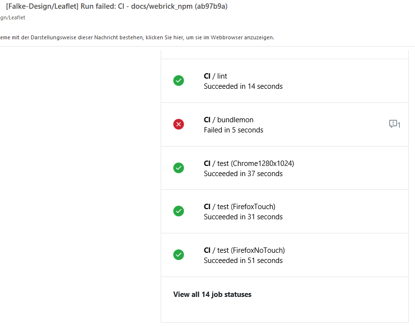Always Getting Error Mails After Push · Issue 7974 · Leafletleaflet · Github