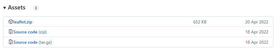 Github release does not include dist/ files · Issue #8492 · Leaflet/Leaflet · GitHub