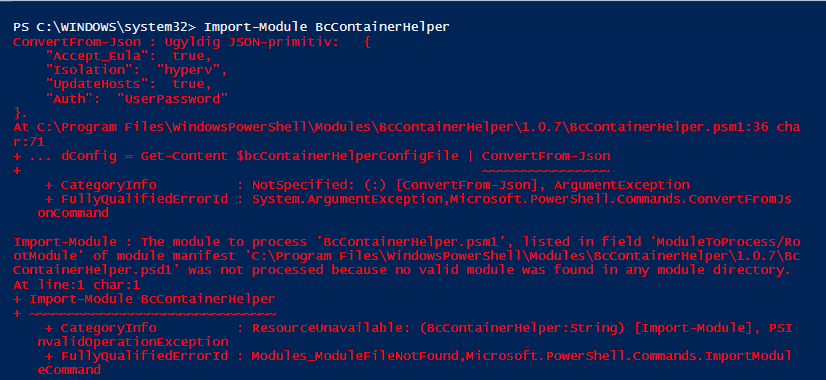 Hyperv Isolation On Run Alpipeline · Issue 1365 · Microsoftnavcontainerhelper · Github