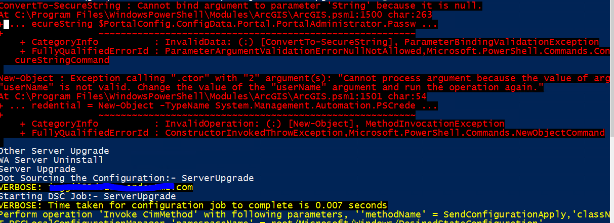 Invalid Gisserver Generlpurpose Config With 301 · Issue 264 · Esriarcgis Powershell Dsc · Github
