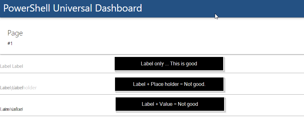 UdTextbox - Label position is wrong. · Issue #921 · ironmansoftware/universal-dashboard · GitHub