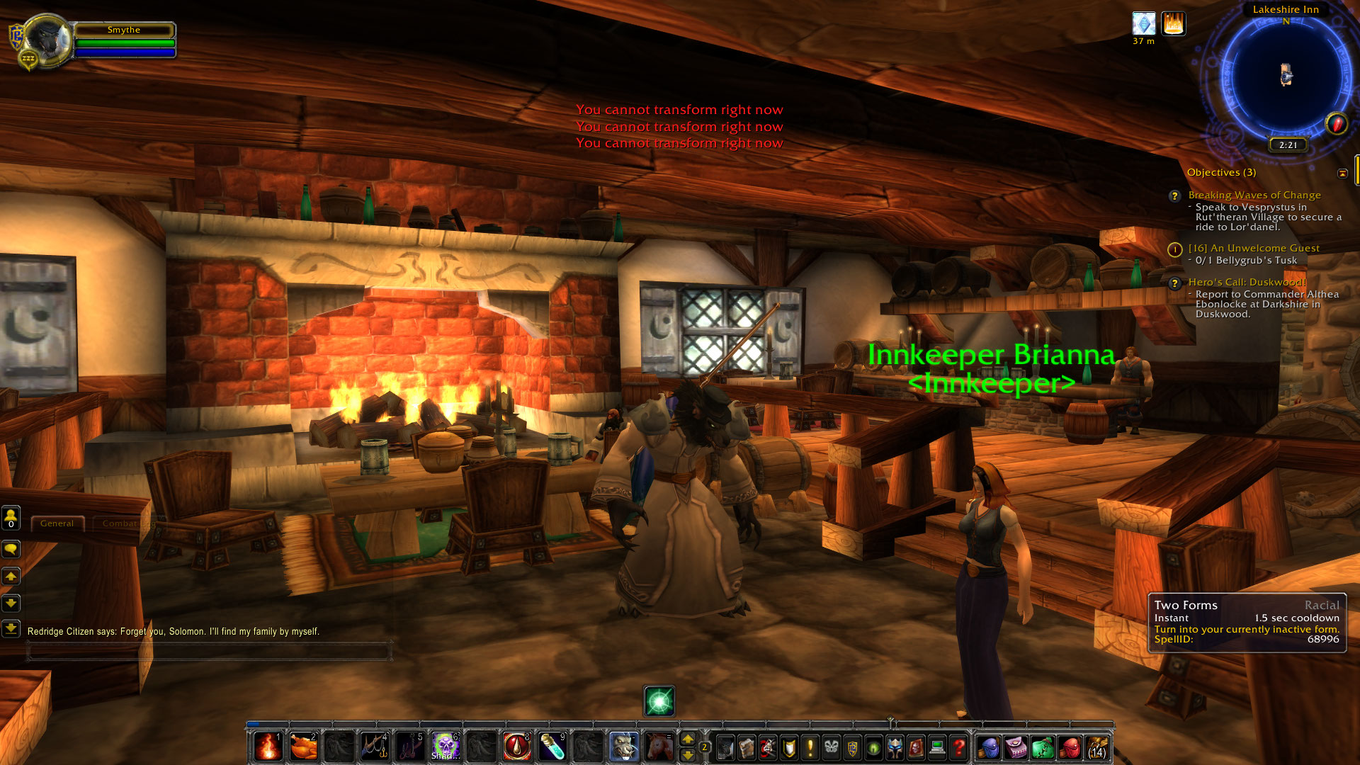 [Worgen] Two Forms · Issue #3194 · WoWManiaUK/Blackwing-Lair · GitHub