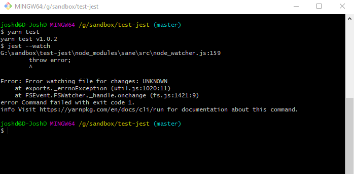 jest --watch broke? · Issue #4525 · jestjs/jest · GitHub