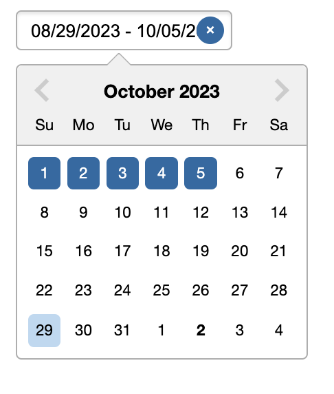 Range Input Highlight First Selected Date In Next Month · Issue 4350 · Hacker0x01 React