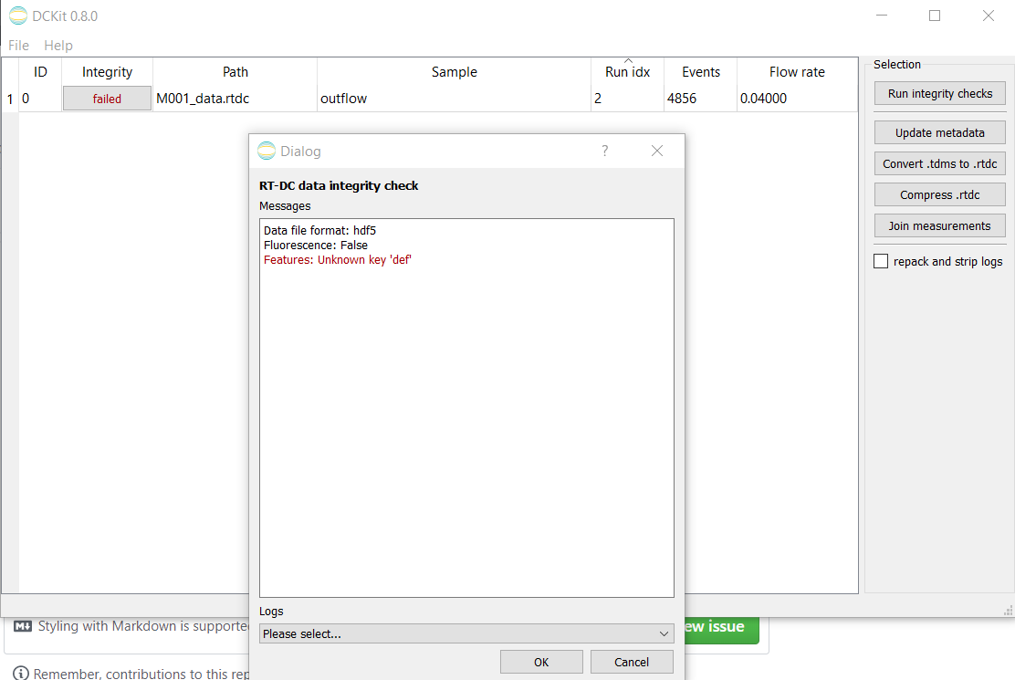 Question: Error to update metadata, what's the integrity check? · Issue ...