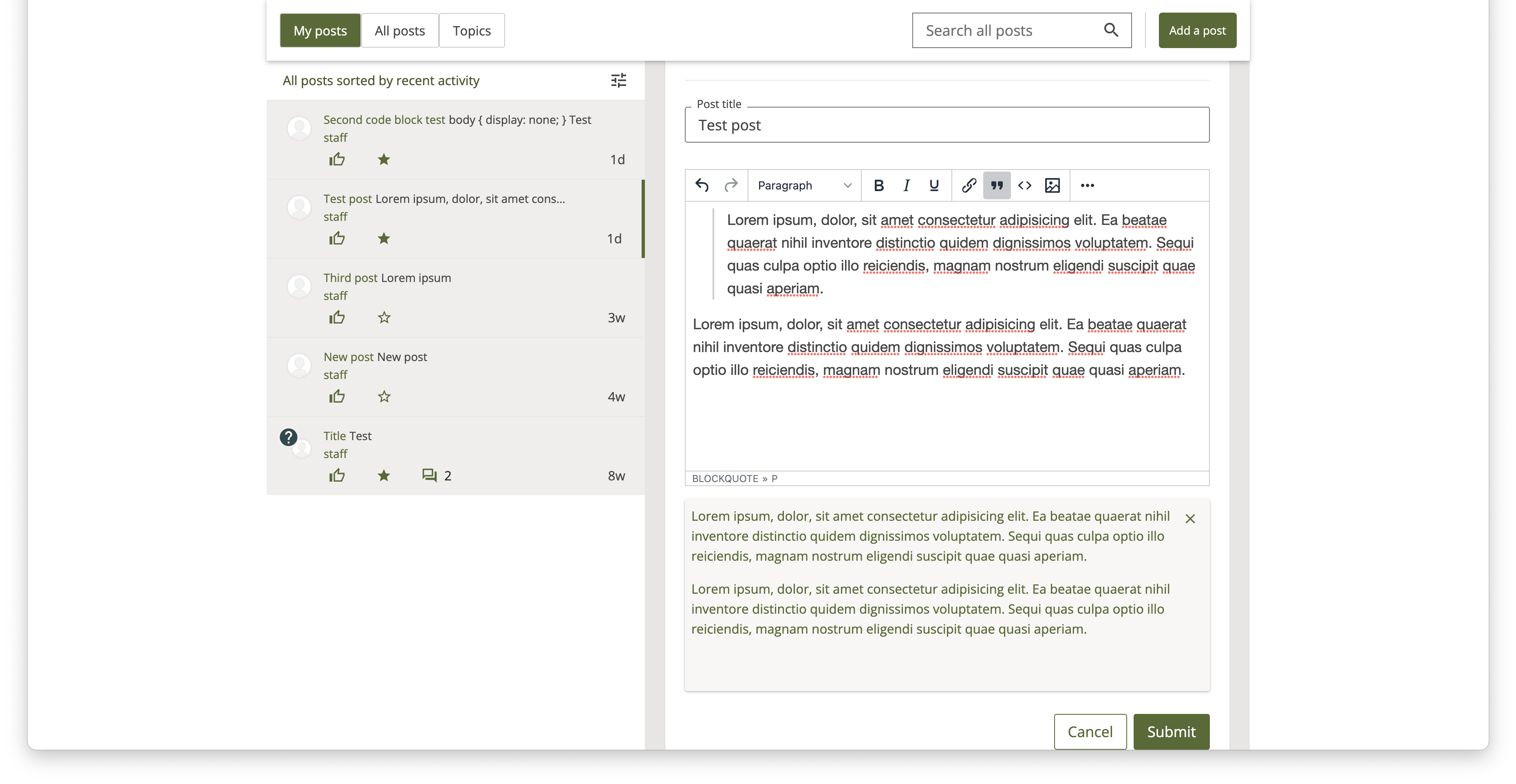 [Product Pull Request] fix: Fix for code block formatting on the post preview and published post ...