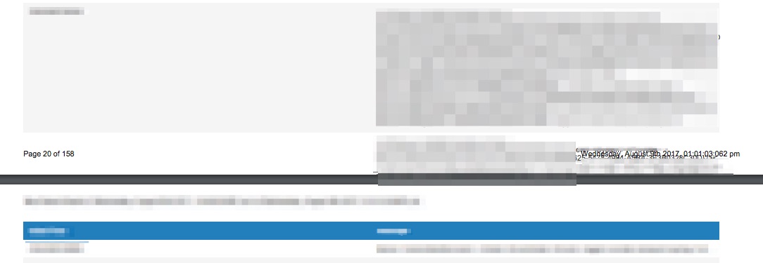 Row Overflowing Onto Footer In Multi Page Table Only If Row Begins Exactly At Boundary Of