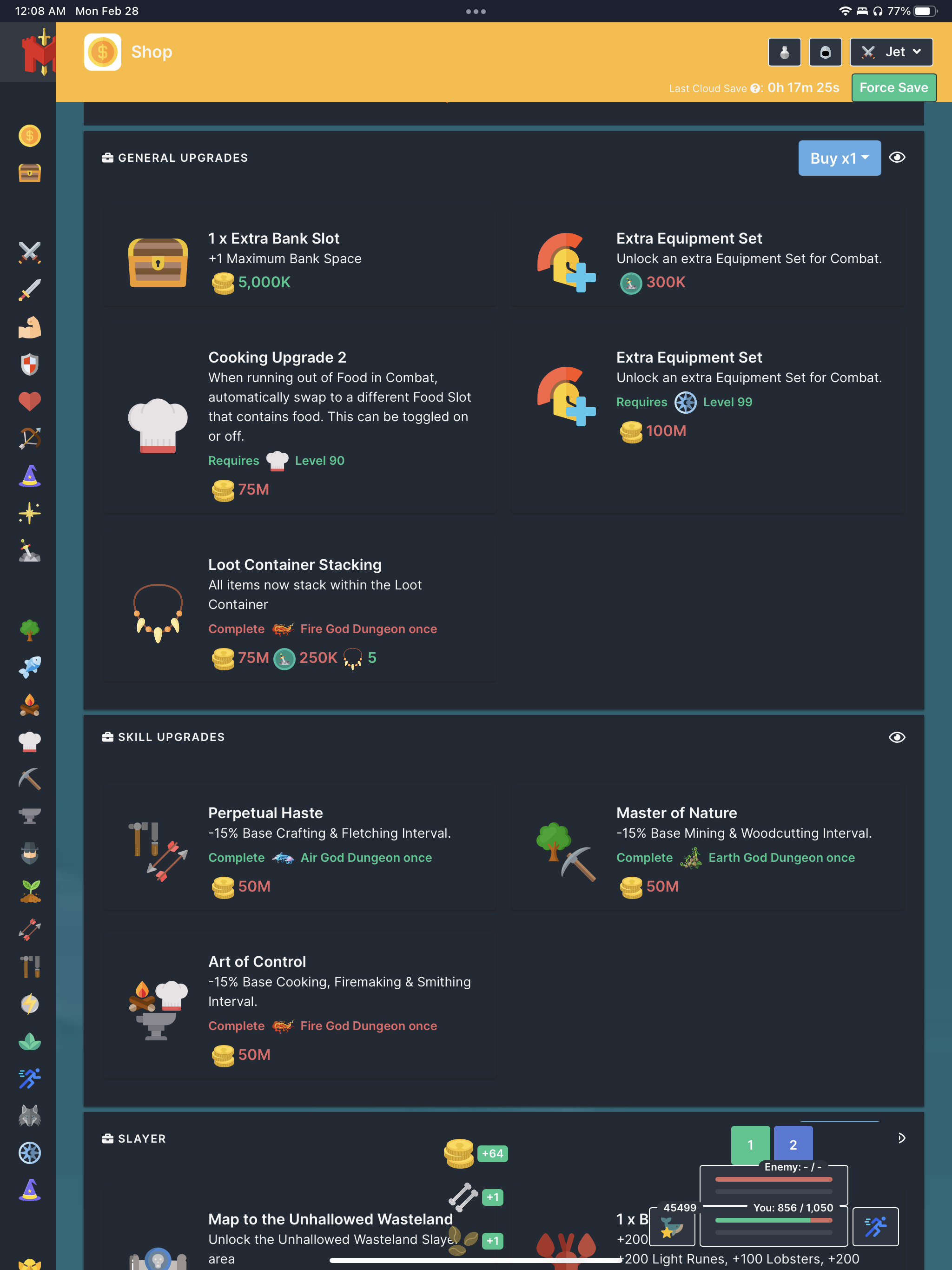 [Bug]: Upgrades that haven’t been unlocked appearing on open · Issue #2243 · MelvorIdle ...