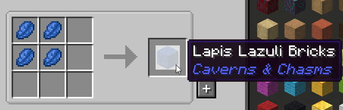 [Recipe Conflict] Lapis Bricks / Trapdoor · Issue #165 ...