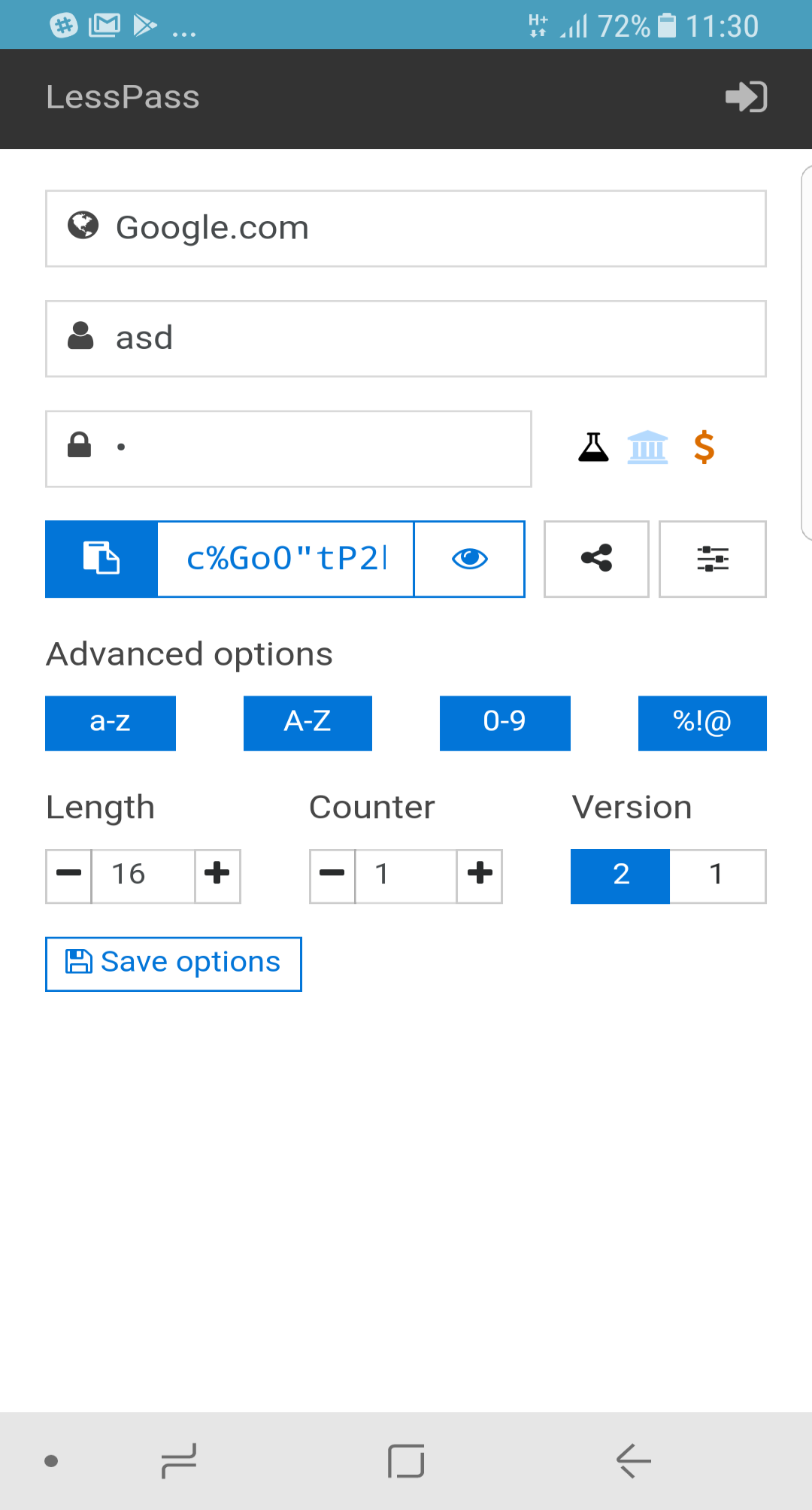 Android layout too small for generated password field · Issue #296 · lesspass/lesspass · GitHub