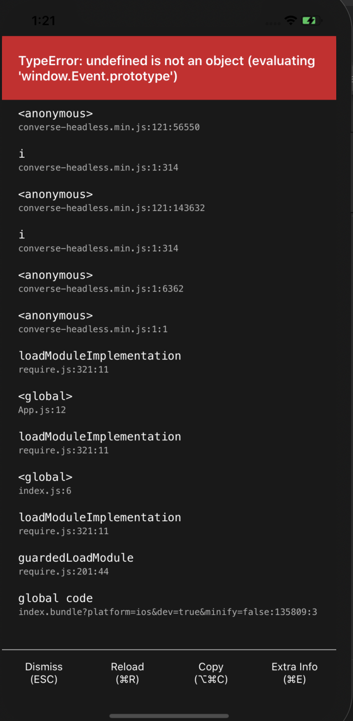 React Native Typeerror Undefined Is Not An Object · Issue 2025