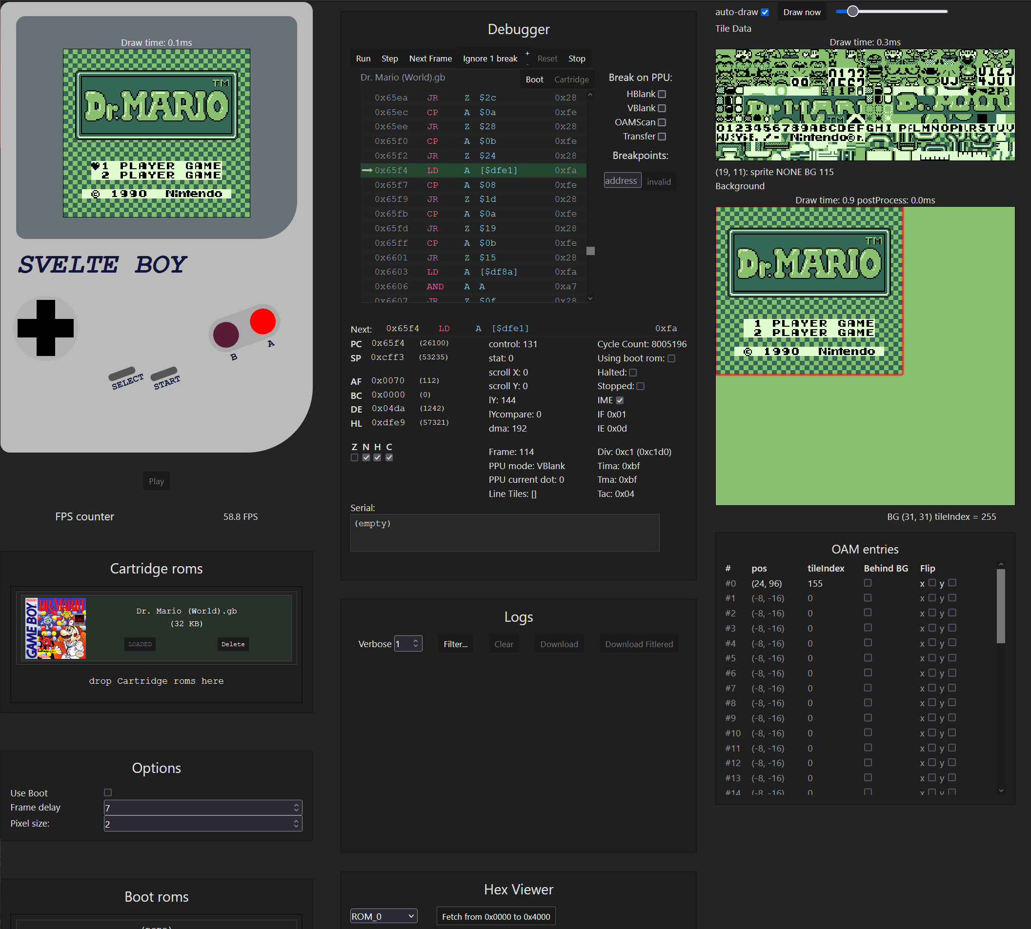 GitHub - vizigr0u/svelteboy: Assembly script gameboy emulator with a Svelte front-end
