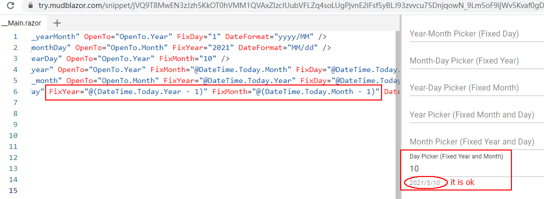Datepicker Fix Yearmonth Bug For Dialog · Issue 4726 · Mudblazormudblazor · Github 