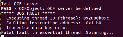 [ocf] BUS FAULT issue occurs when running test-ocfserver on K64F ...