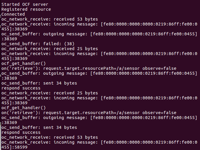 [ocf] Segmentation fault occurs when running ocf client on Linux · Issue #1316 · intel/zephyr.js ...