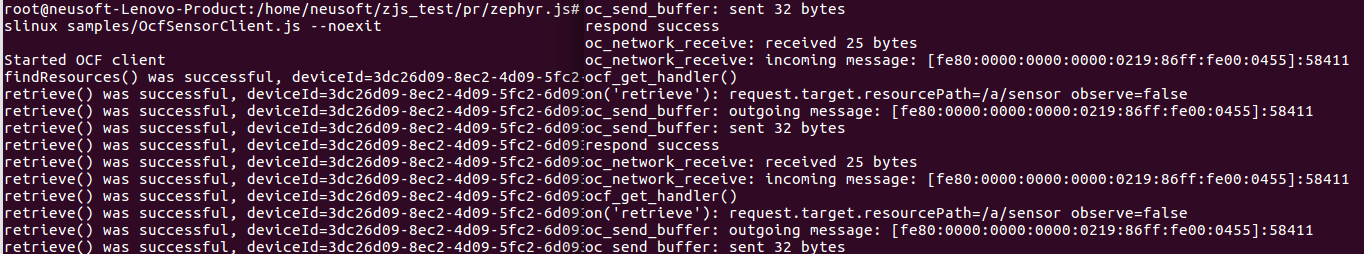 [ocf] Segmentation fault occurs when running ocf client on Linux · Issue #1316 · intel/zephyr.js ...