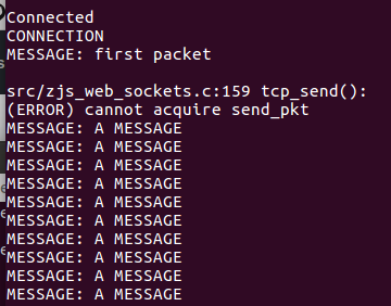 [ws] Error thrown when running websocket on A101 · Issue #1386 · intel/zephyr.js · GitHub