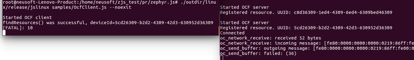 [ocf] Ocfclient Can T Connect To Ocfserver · Issue 1399 · Intel Zephyr Js · Github