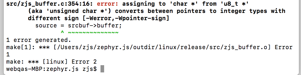 [mac] Fail to make linux target on Mac · Issue #1440 · intel/zephyr.js · GitHub