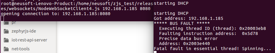 Ws Bus Fault Error When Running Dhcp Websocket · Issue 1458 · Intel