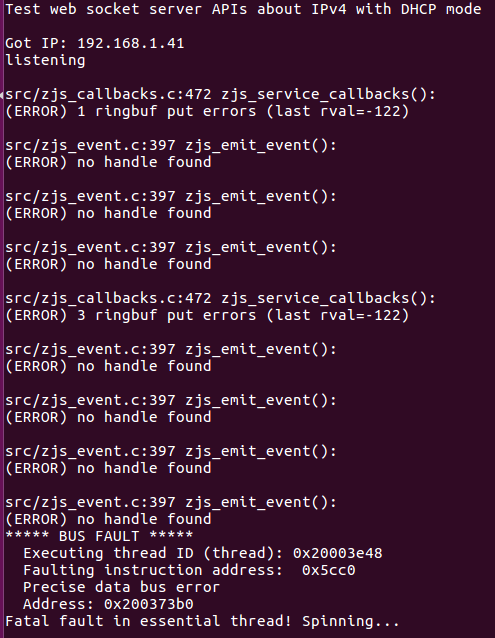 [tcp] 'no handle found' error happens when running TCPEchoServ4_DHCP.js · Issue #1468 · intel ...