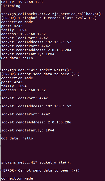 [tcp] No Handle Found Error Happens When Running Tcpechoserv4 Dhcp Js · Issue 1468 · Intel