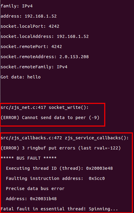 [tcp] 'no handle found' error happens when running TCPEchoServ4_DHCP.js · Issue #1468 · intel ...
