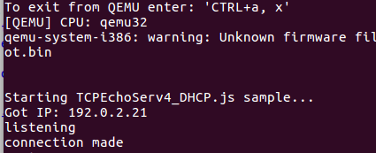 [dhcp] NetConfig.dhcp is broken in qemu · Issue #1373 · intel/zephyr.js · GitHub