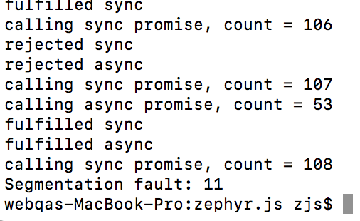 [promise] Segmentation fault when running promise stress for a while · Issue #1547 · intel ...