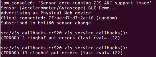 ringbuf put errors when running SensorBLEDemo.js for a long time · Issue #1555 · intel/zephyr.js ...