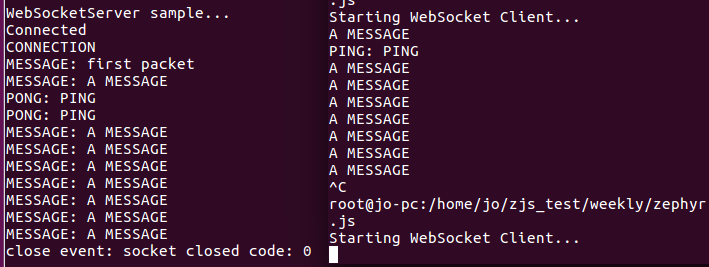 [ws] Websocket Server Breaks After Connect With Node Client Several Times · Issue 1622 · Intel
