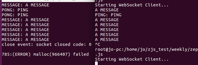 [ws] Websocket server breaks after connect with node client several times · Issue #1622 · intel ...