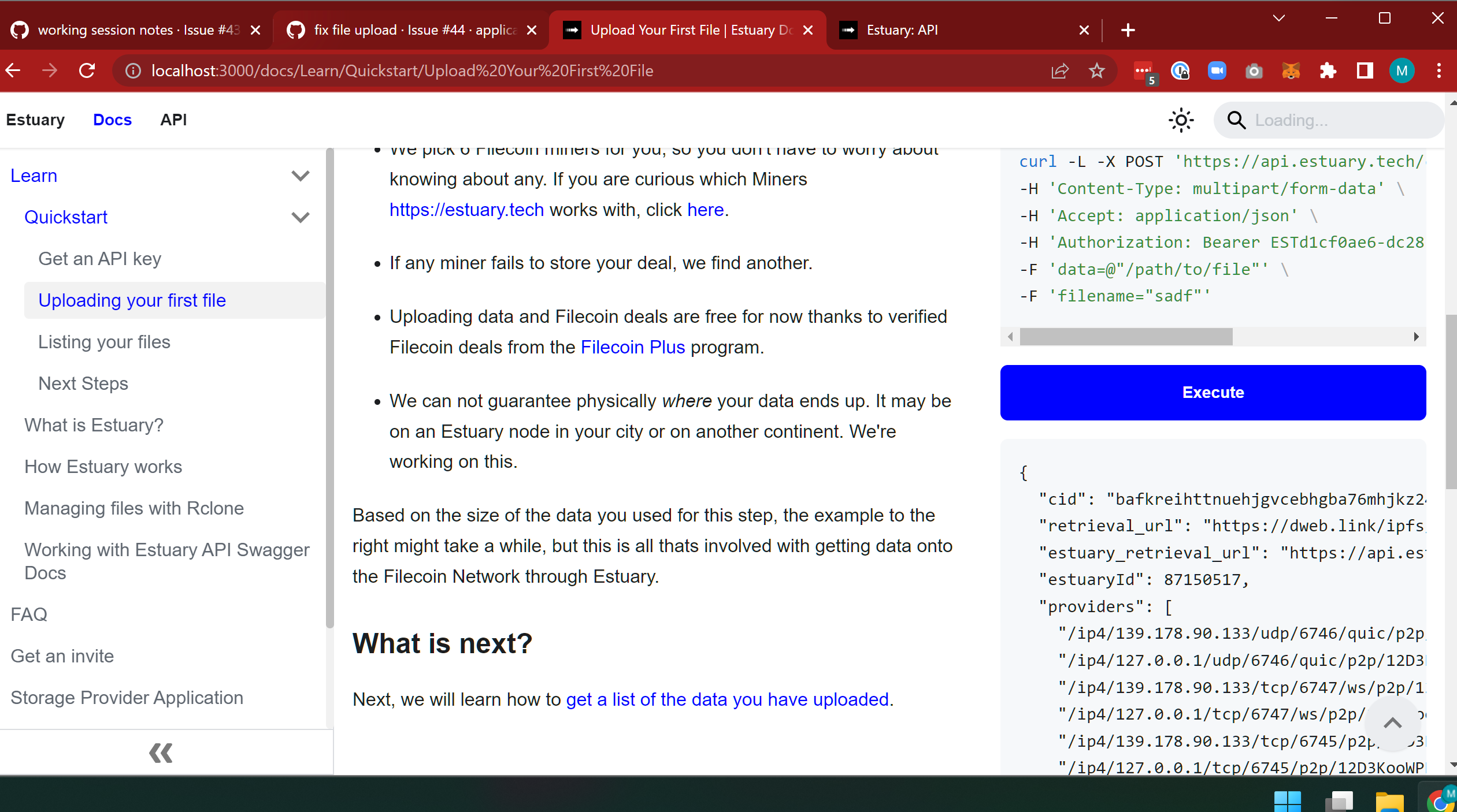 Fix File Upload · Issue 44 · Application Researchestuary Docusaurus · Github