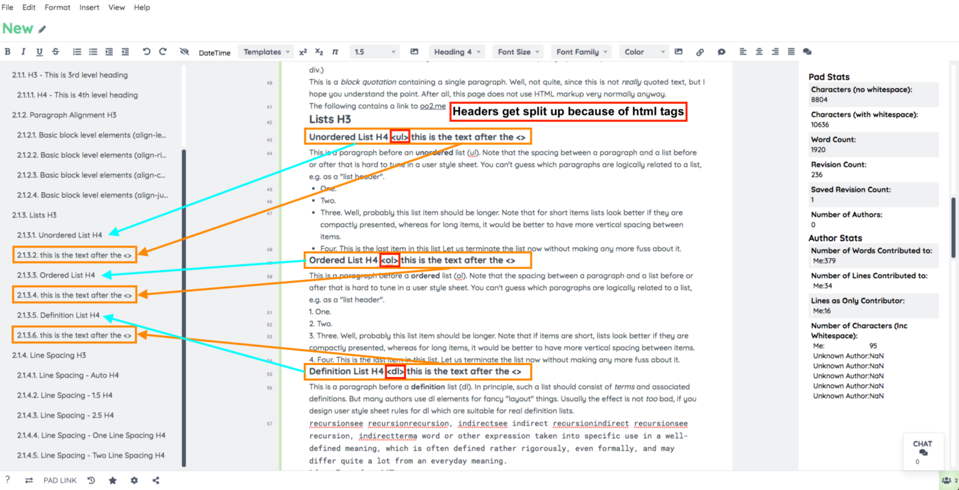 Headers break when · Issue #5210 · ether/etherpad-lite · GitHub