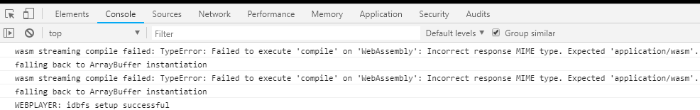 Emscripten Mime Type Expected Applicationwasm Fbalpha2012libretrowasm Error Showing