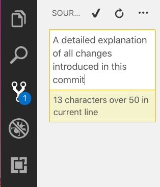 Commit length warning hides changed files · Issue #72304 · microsoft/vscode · GitHub