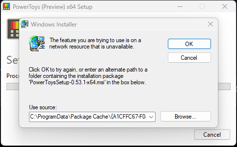Cant update/uninstall from 0.53.1 · Issue #17065 · microsoft/PowerToys ...