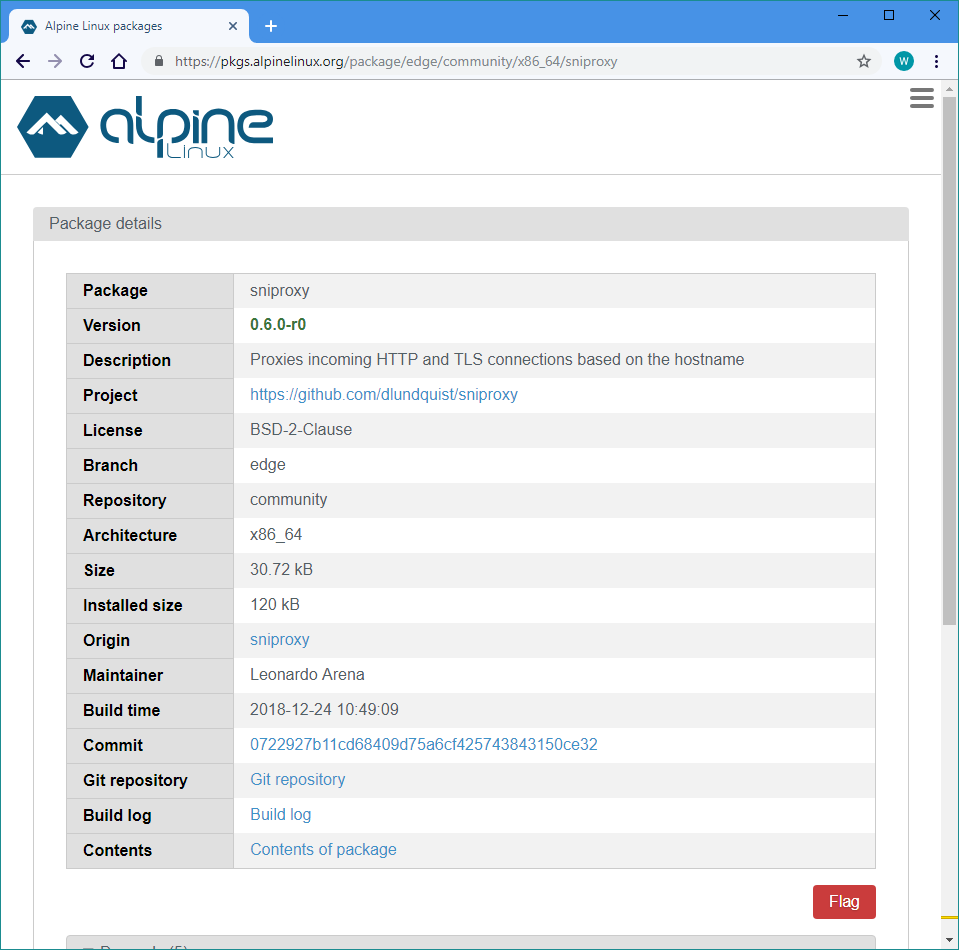 Alpine Linux packages - sniproxy · Issue #326 · dlundquist/sniproxy · GitHub