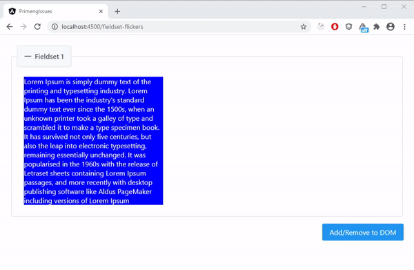 p-fieldset flickers when it's initialized collapsed [10.0.0-rc.3] · Issue #9179 · primefaces ...