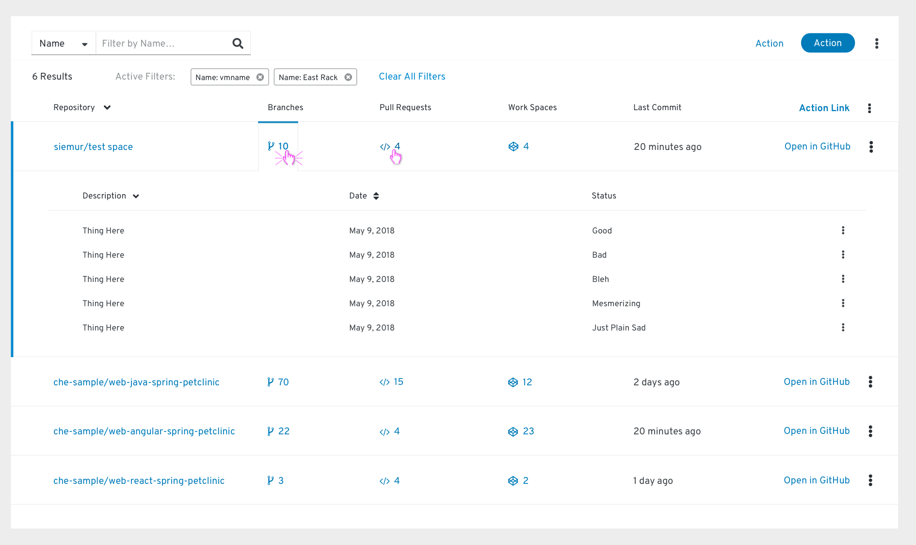 Data Table Enhancement: Compound Expansion · Issue #721 · patternfly/patternfly · GitHub