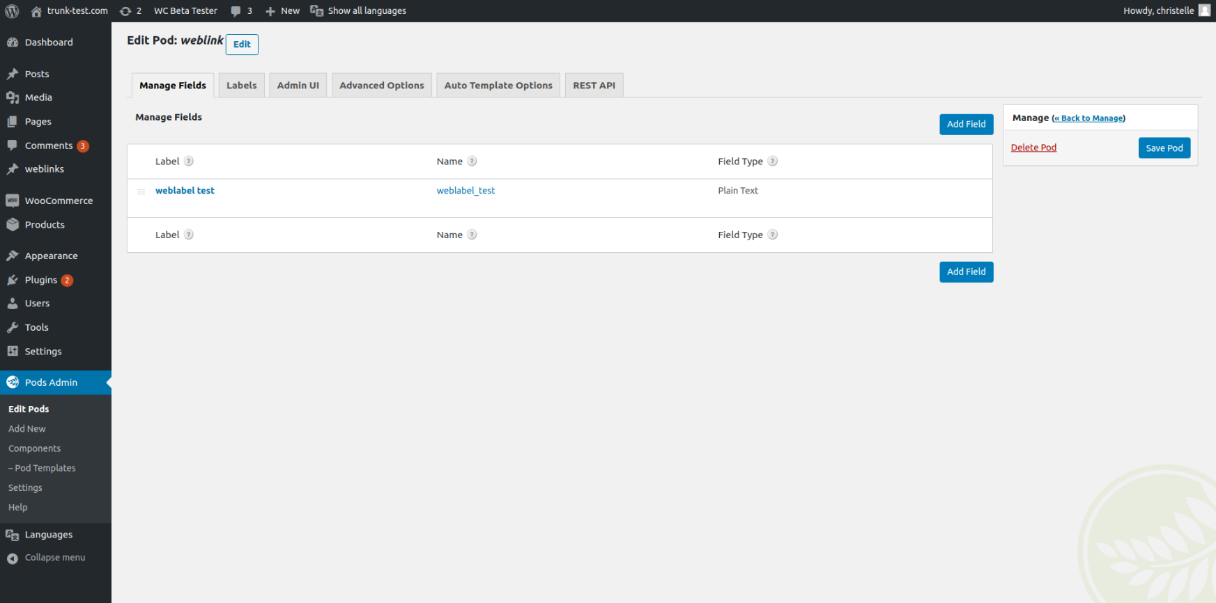 When Creating A Translation The Values Filled In The Pods Custom Fields Are Not Loaded · Issue