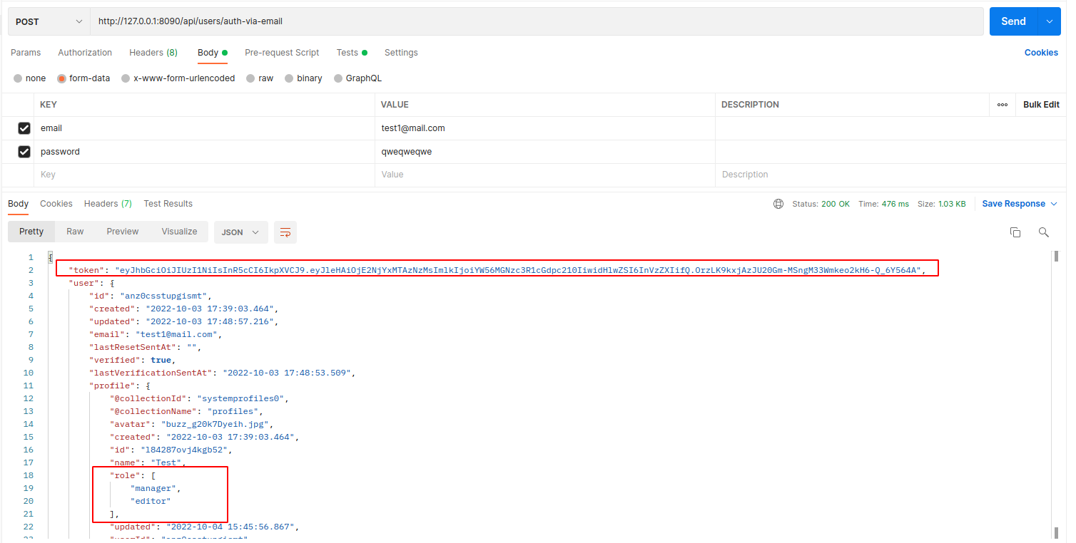 Code error 400 by API response · Issue #708 · pocketbase/pocketbase · GitHub