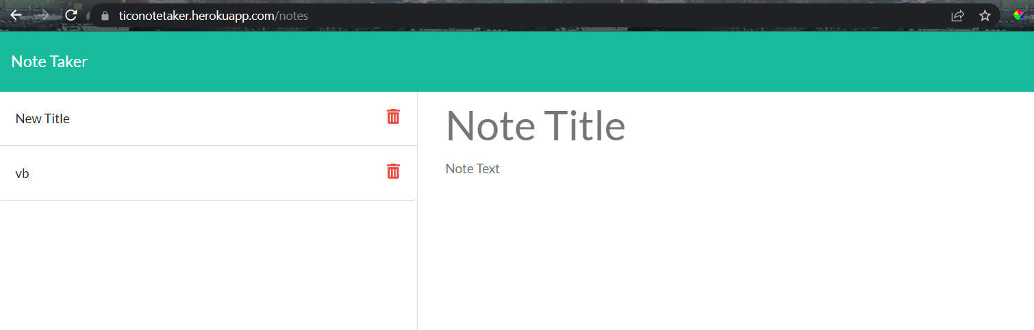 GitHub - ticonetster/Note-taker