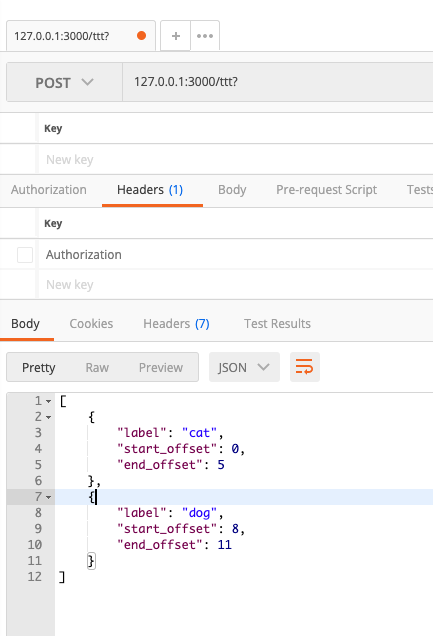 Auto labelling from local REST request (express.js) and having server ...