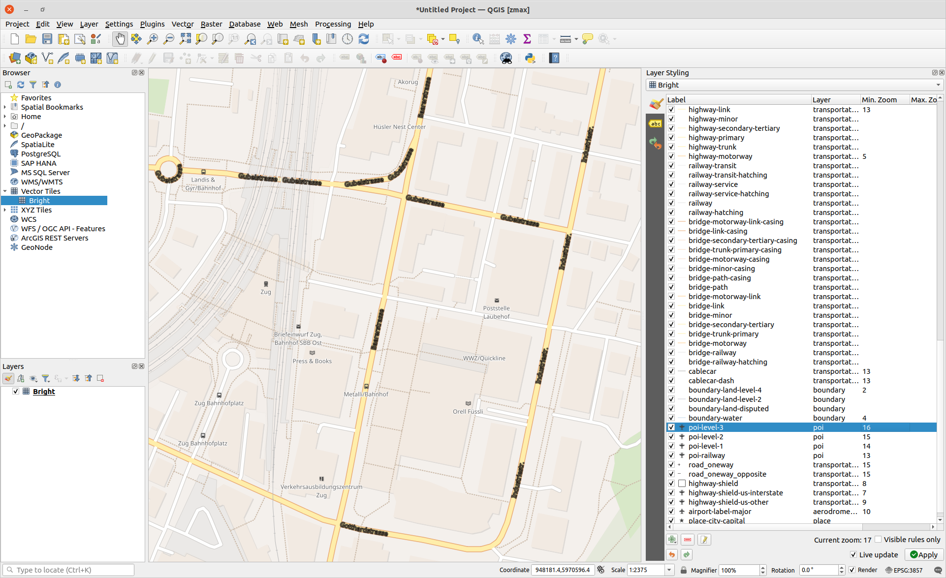 Apply style for over-zoomed vector tiles · Issue #47912 · qgis/QGIS ...