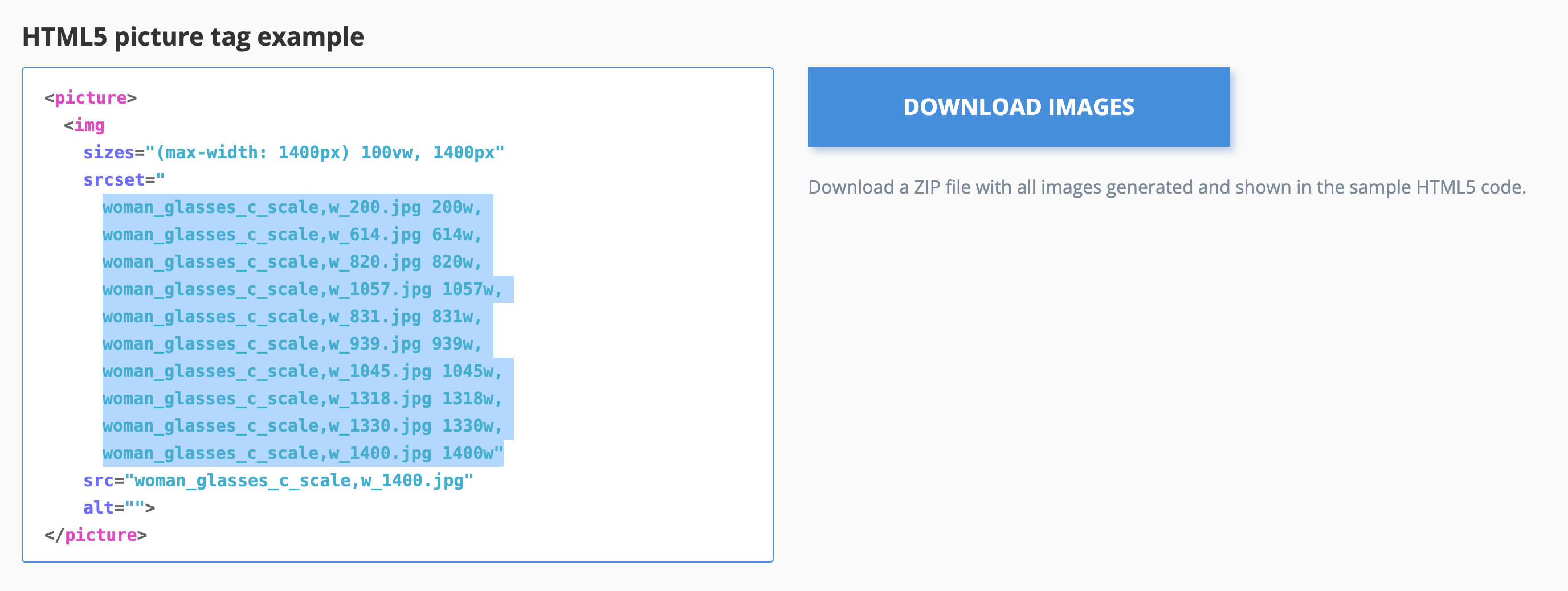How To Get Srcset For Responsive Images From Cloudinary Breakpoint Generator · Issue 65 · Nuxt