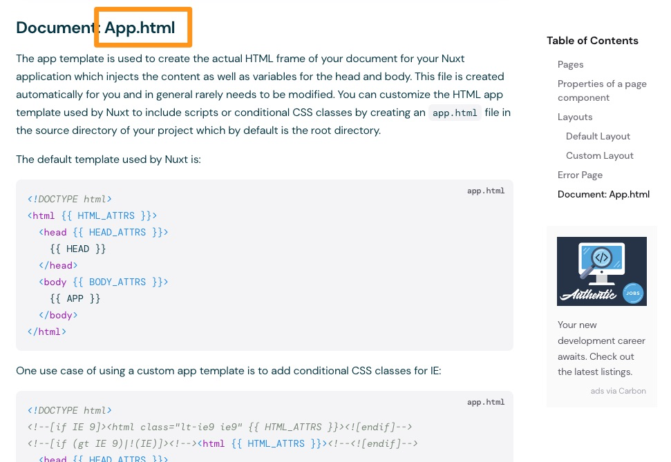 Custom Apphtml Contents Ignored When Generating Static Site With Github Action · Issue 10792 