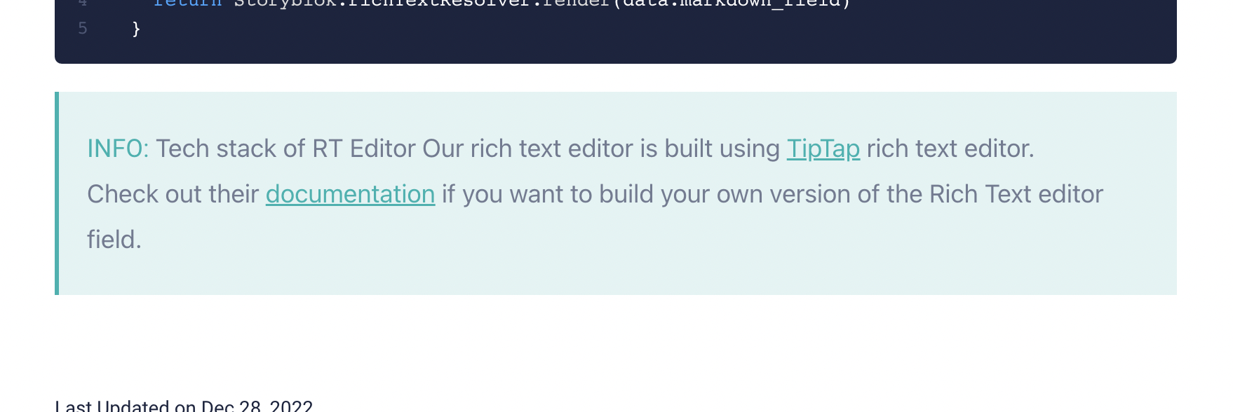 Improved docs for custom fieldtype richtext field using tiptap · Issue ...